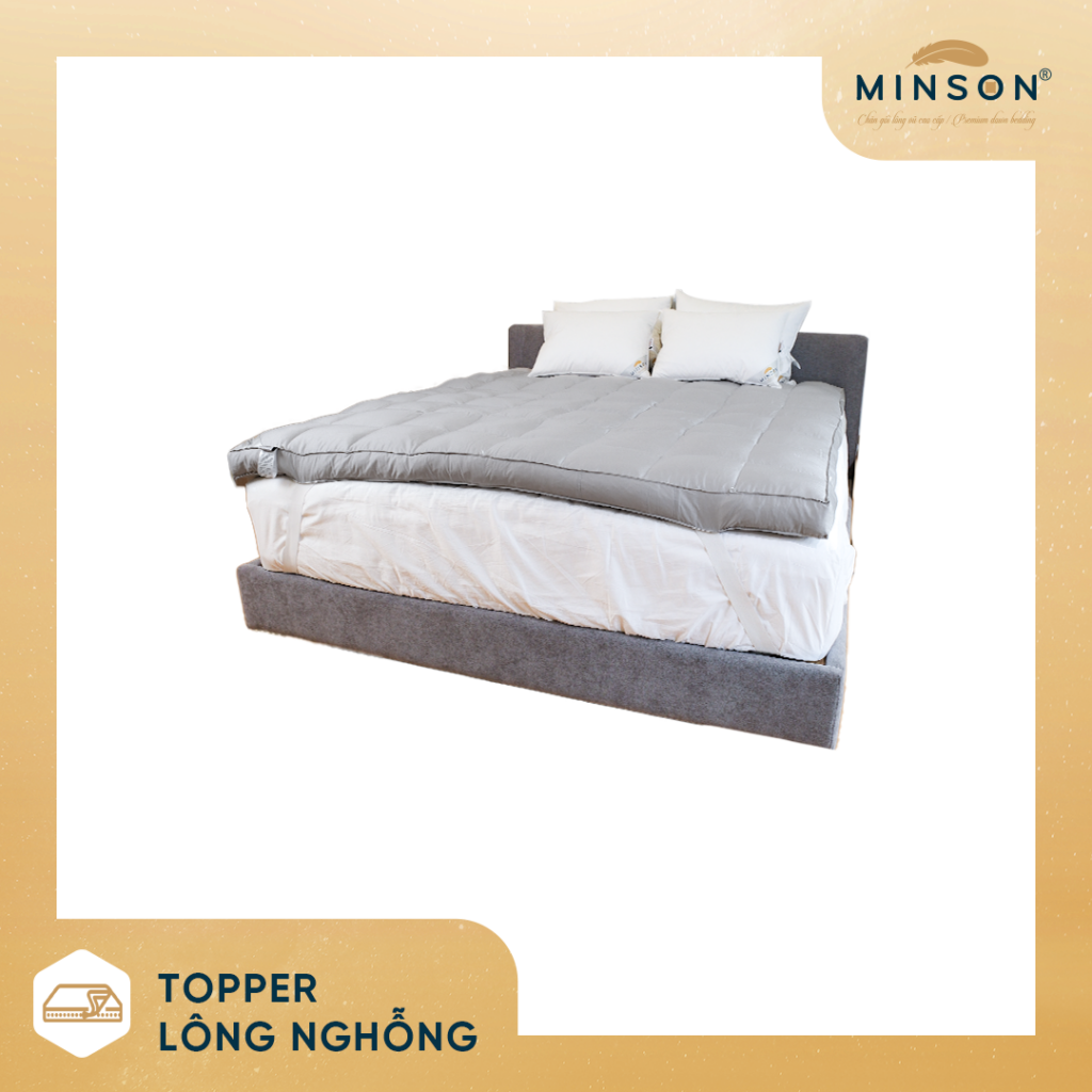 Topper lông vịt - Chăn gối lông vũ Minson